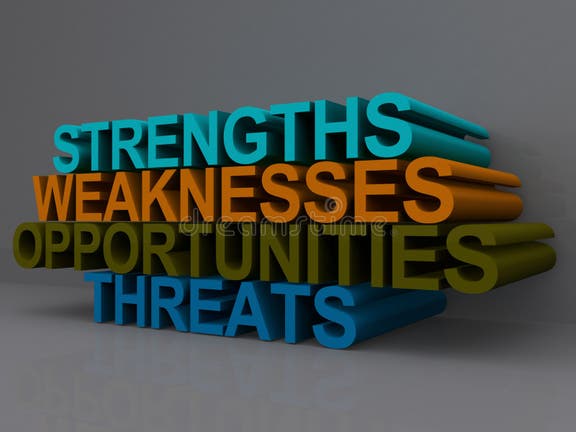 Strengths and Weakness Sign Stock Illustration - Illustration of ...