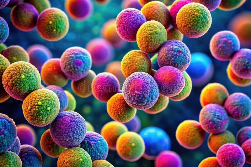 Streptococcus Bacteria Chain Division and Growth a Microscopic View of ...