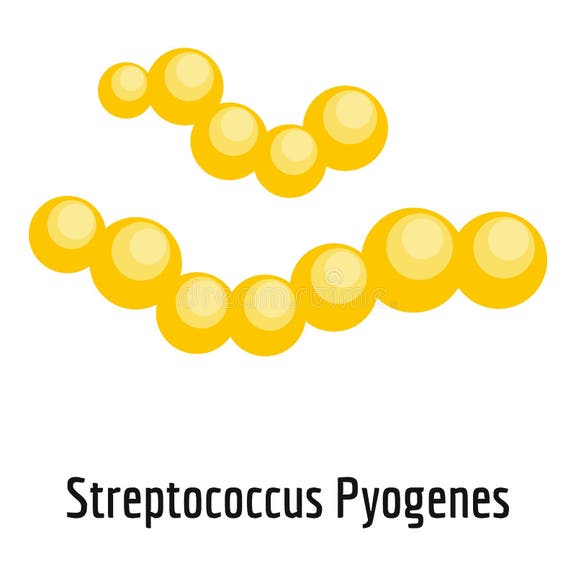 Streptococcus Pyogenes Icon, Cartoon Style. Stock Vector - Illustration ...