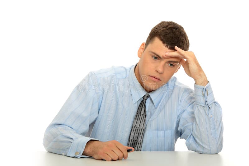 Panic employee stock photo. Image of people, person, desponded - 6803752