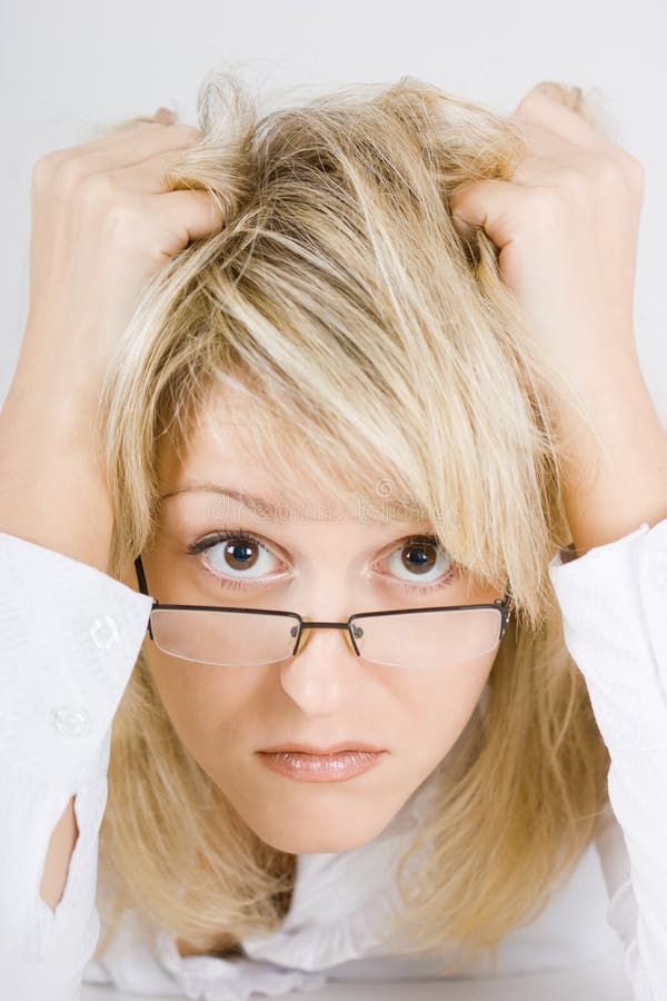 Woman Frazzled Expression Stock Photos - Free & Royalty-Free Stock ...