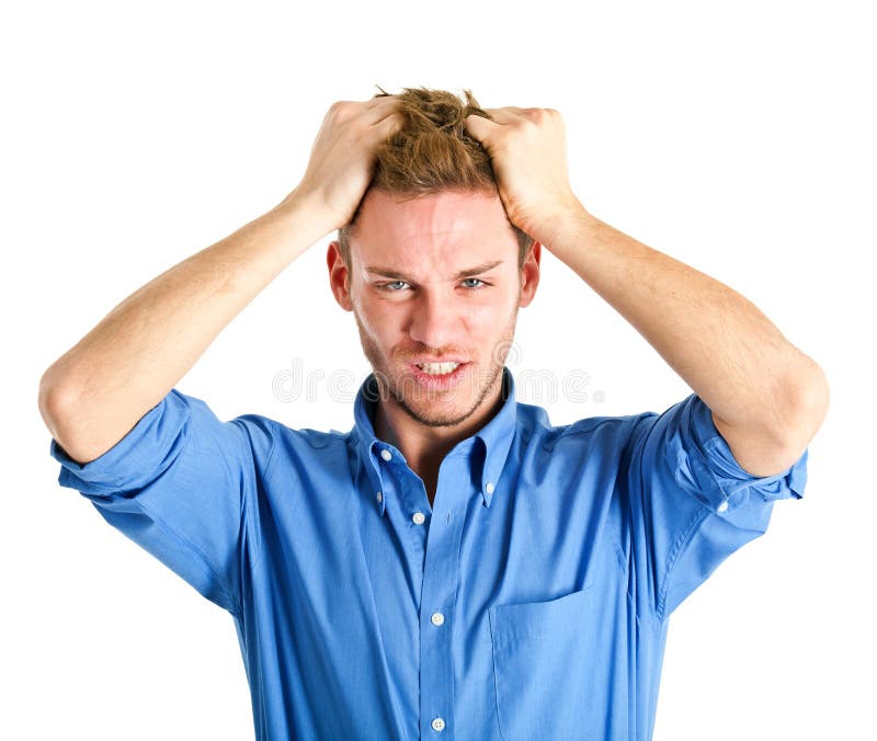 Stress stock photo. Image of despair, anger, portrait - 23634674