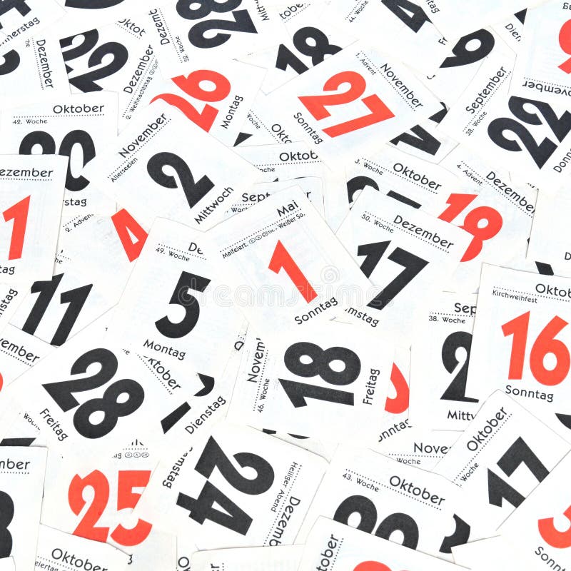 Abstract Calendar Time Background Stock Image - Image of passing, dream ...