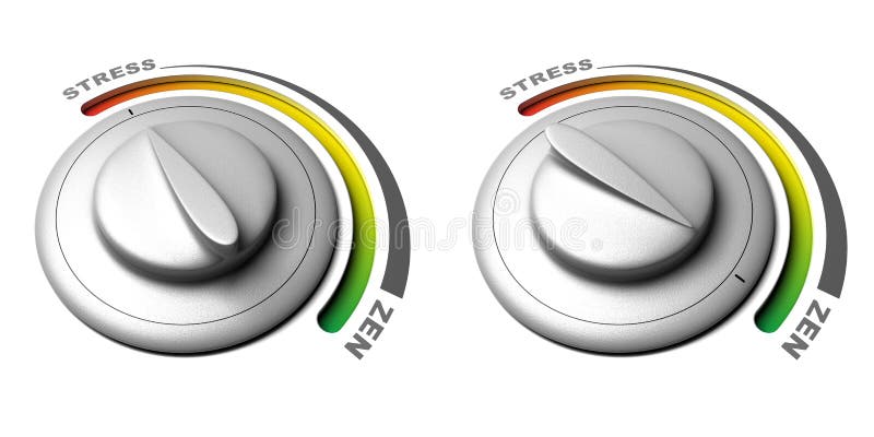 Stress ans zen position stock illustration. Illustration of management ...
