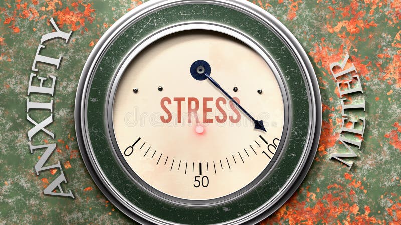 Stress and Anxiety that is Hitting a Full Scale, Showing a Very High ...