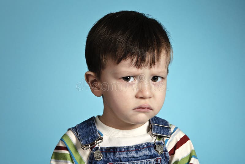 Stress boy with sad sight stock image. Image of baby - 19107869