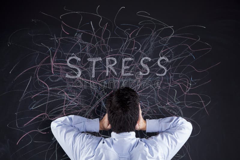 Stress concept stock image. Image of blackboard, crazy - 29113419