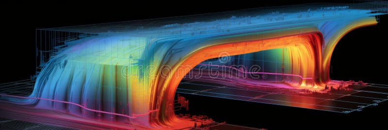 Stress Distribution Visualization in Structural Engineering Analyzing ...