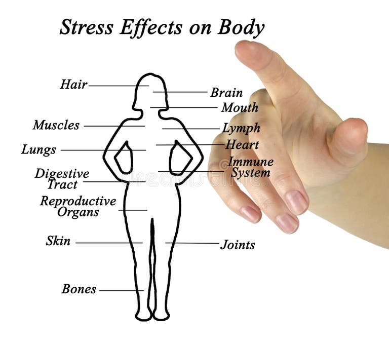 Stress effects on body stock photo. Image of pointing - 85680552