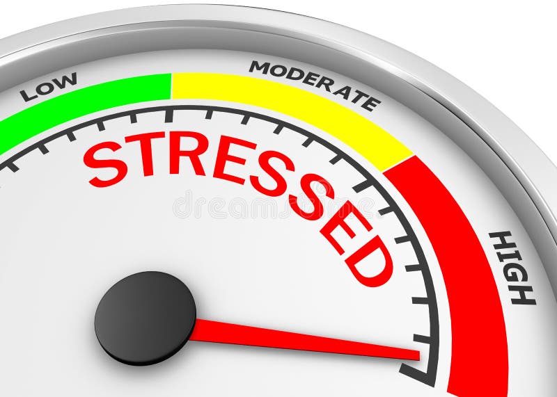 Stress Level Meter Concept Stock Illustrations – 699 Stress Level Meter ...