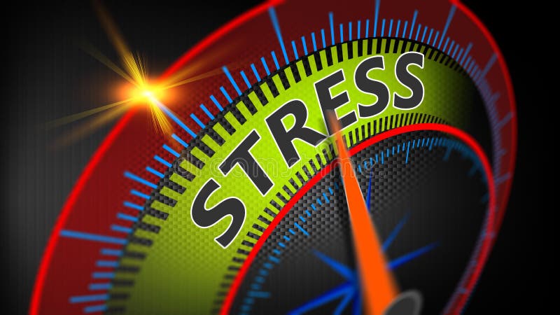 Stress Level To the Maximum Value Stock Illustration - Illustration of ...