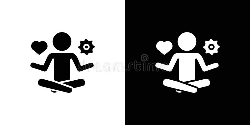 Stress Management Icon Isolated Flat Vector in Outline Stock Vector ...