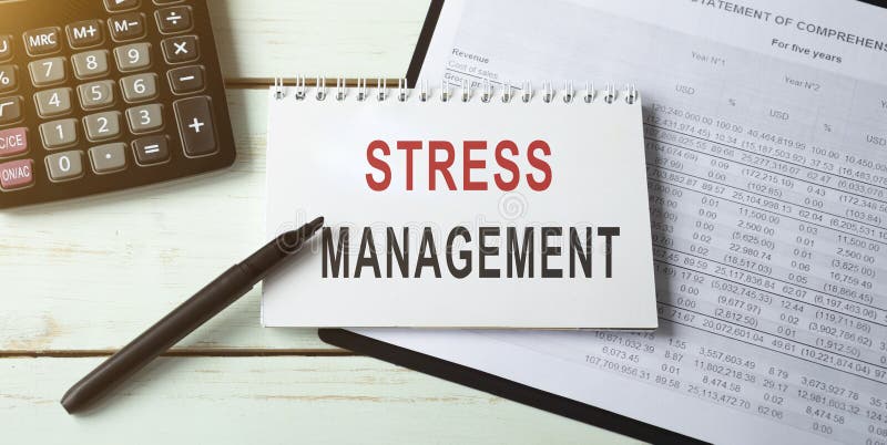 Stress Management Statement on Paper Notepad. Stock Photo - Image of ...