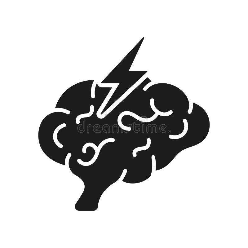 Lightning Brain Icon Stock Illustrations – 2,170 Lightning Brain Icon ...