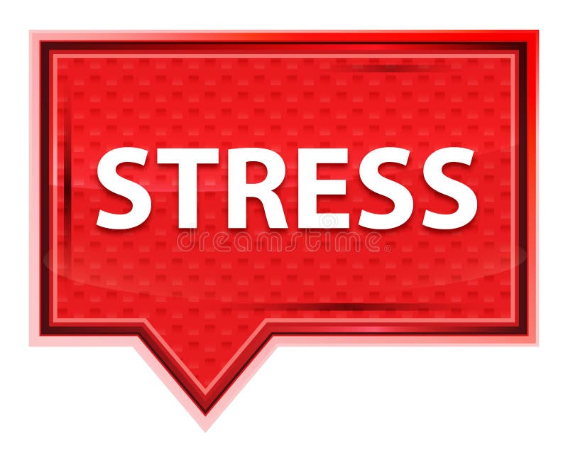 Stress Misty Rose Pink Banner Button Stock Illustration - Illustration ...