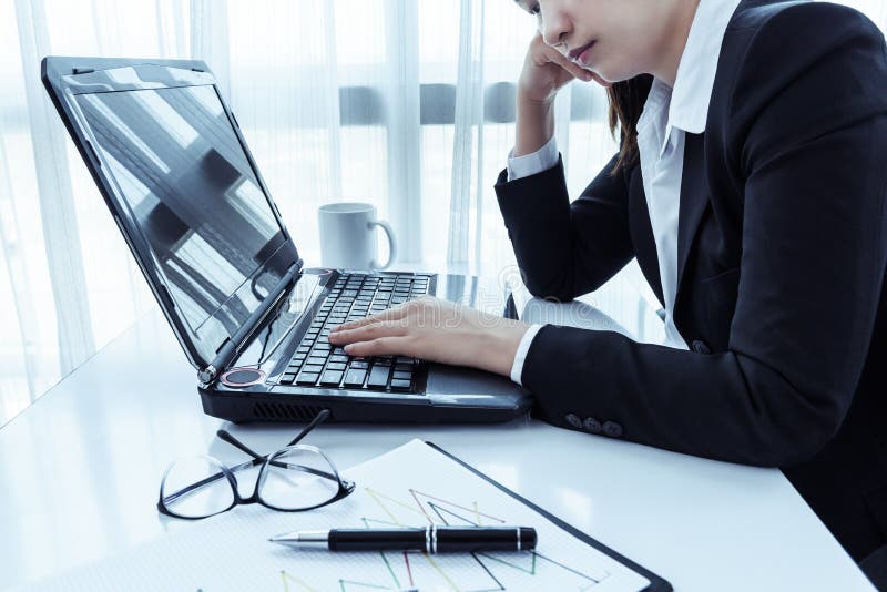 Stress in the office stock image. Image of businesswoman - 71209017