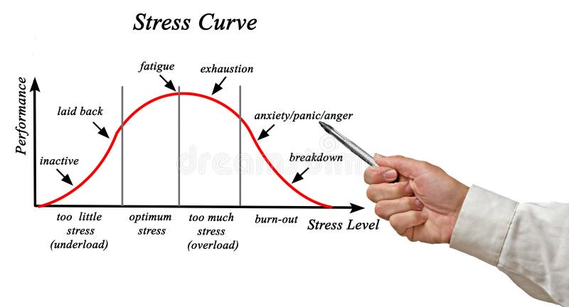 Stress and Performance Curve Stock Photo - Image of stress, burn: 119298818