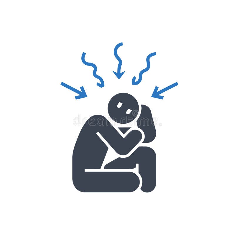 Stress Pressure Icon stock vector. Illustration of overwhelmed - 372766665