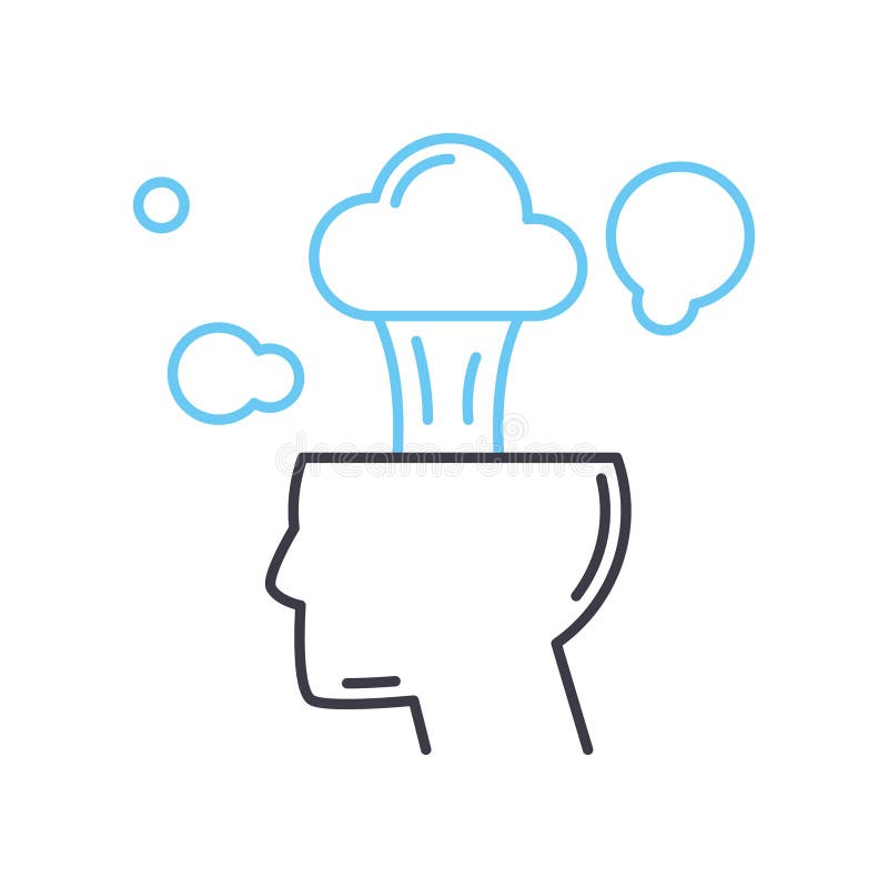 Stress Relief Line Icon Outline Symbol Vector Illustration Concept