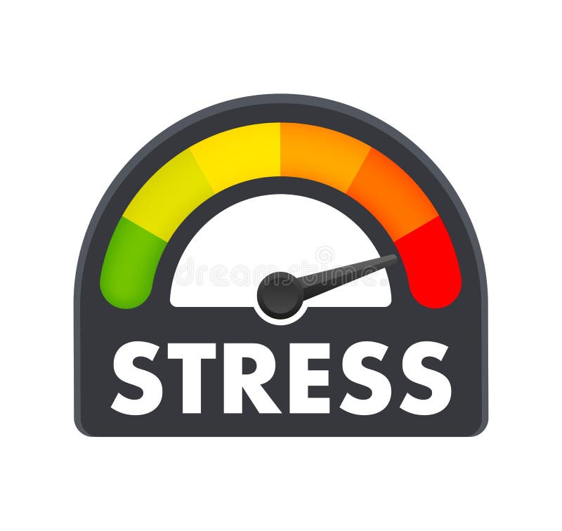 Stress Score, Great Design for Any Purposes. Vector Illustration. Chart ...