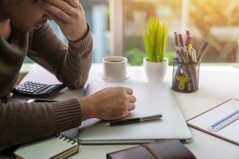 Stress and Taking a Break from Work. Stock Photo - Image of business ...