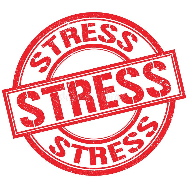 STRESS Text Written on Red Stamp Sign Stock Illustration - Illustration ...