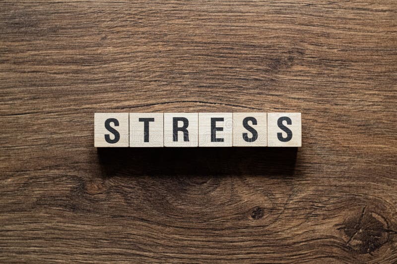 Stress - Word Concept on Building Blocks, Text Stock Illustration ...