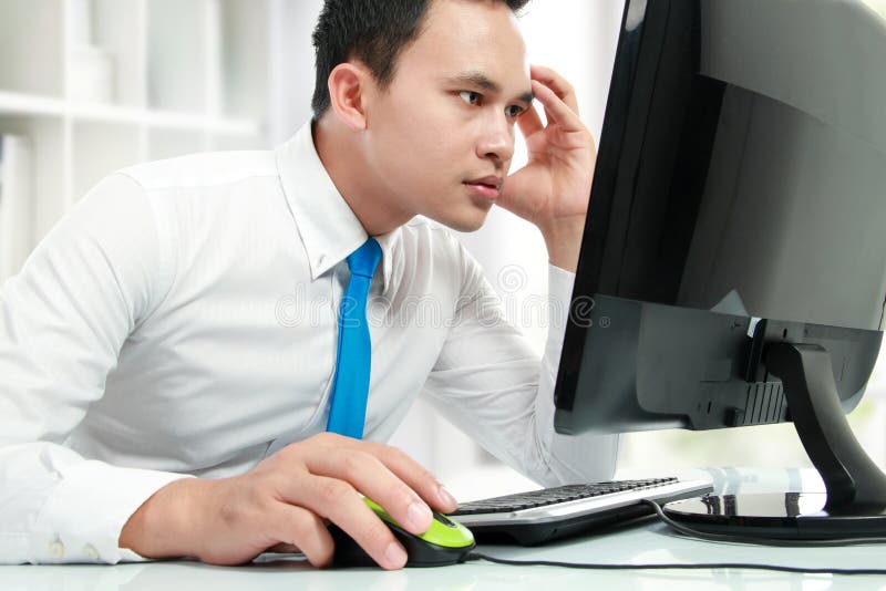 Stress at work stock photo. Image of depression, boss - 23968226