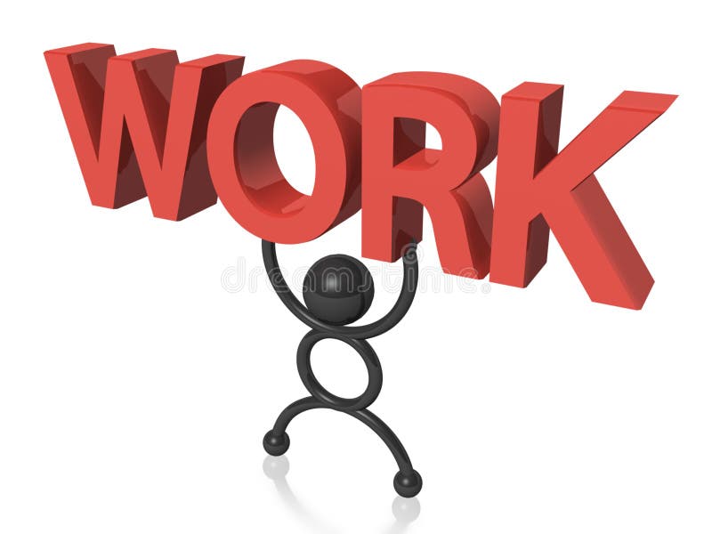 Stress of Work Pressure stock illustration. Illustration of boss - 1498651