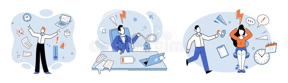 Stress at Work. a Stressed Worker May Experience Range Negative ...