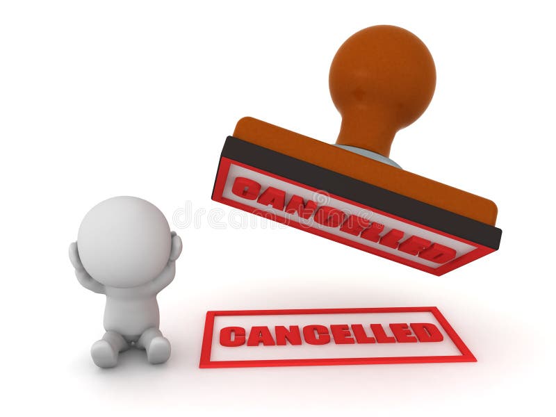 Cancel Character Stock Illustrations – 1,042 Cancel Character Stock ...