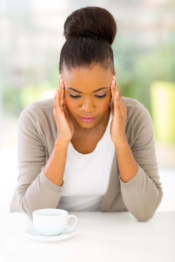 Stressed african woman stock image. Image of ethnicity - 39582609