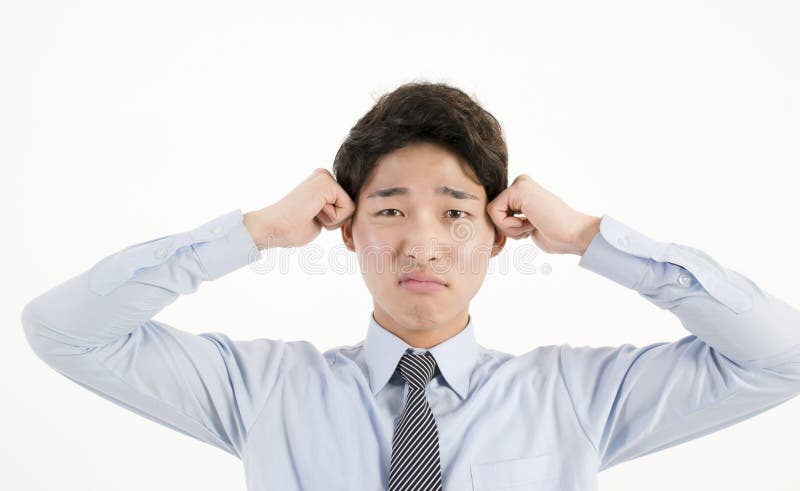 Stressed out businessman stock image. Image of executive - 26685301