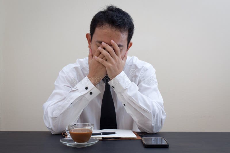 Stressed business man stock image. Image of unhappy, people - 61007715