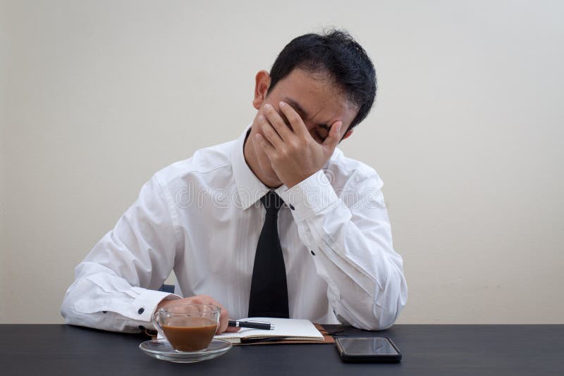 Stressed business man stock image. Image of occupation - 61007033