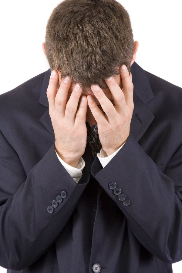 Worried businessman stock image. Image of businessman - 5820057