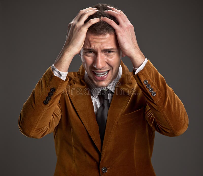 Stressed businessman stock photo. Image of confidence - 29293582