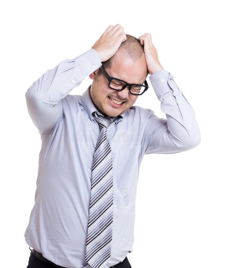 Stressed businessman stock photo. Image of frustration - 37921500