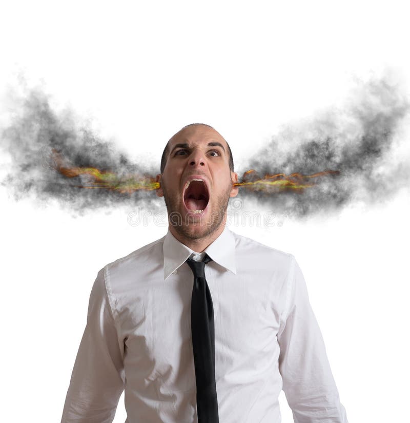 Stressed businessman stock image. Image of erupt, difficulty - 39932503