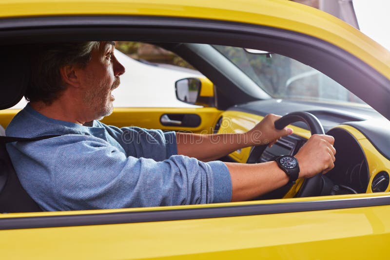 Stressed car driver. stock photo. Image of renting, auto - 79952544