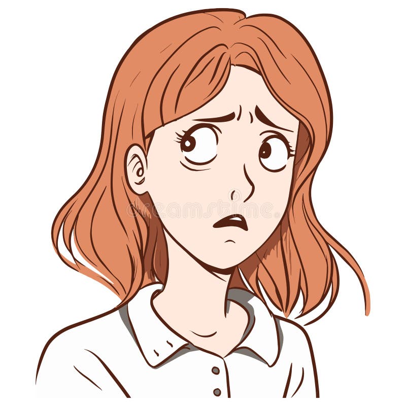 Stressed Cartoon Character. Vector Illustration, a Template for ...