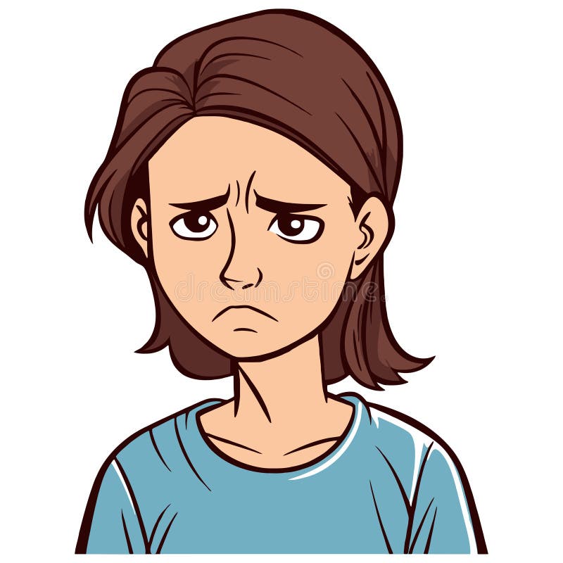 Stressed Cartoon Character. Vector Illustration, a Template for ...