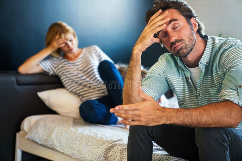 Stressed Couple Arguing and Having Marriage Problems. People Argument ...
