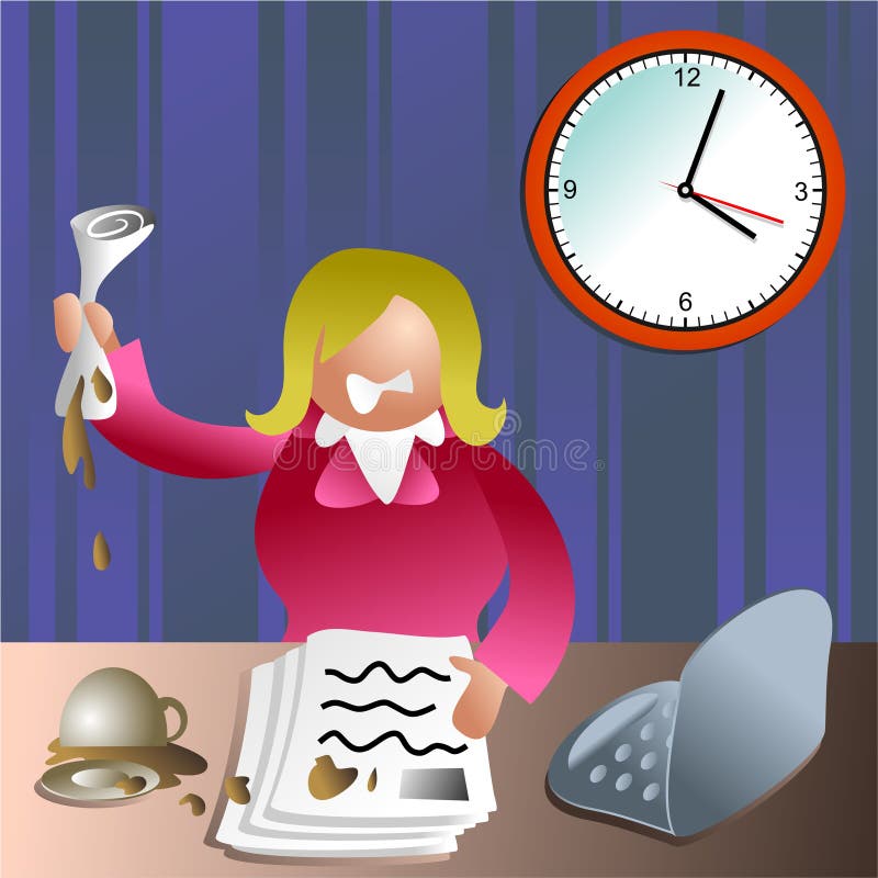 Stressed Out stock vector. Illustration of grinding, abstract - 9470300