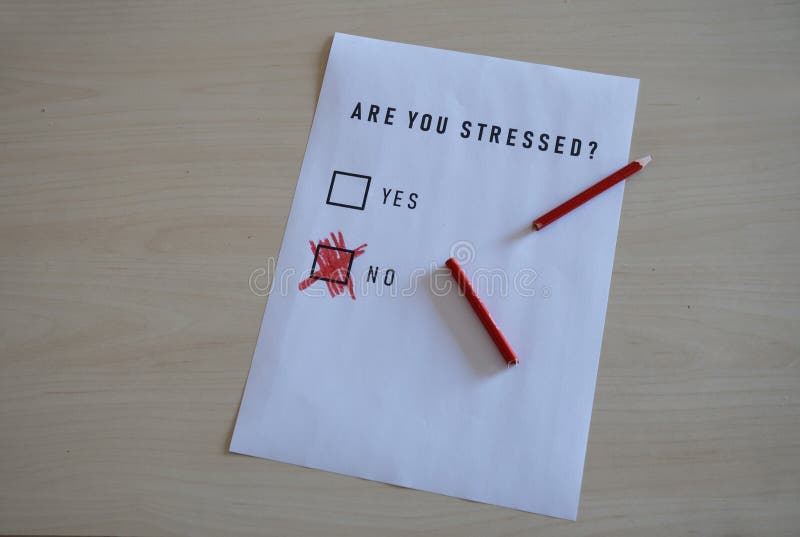 Stressed Guy Concept: Say You are Not Stressed but Lie Stock Image ...