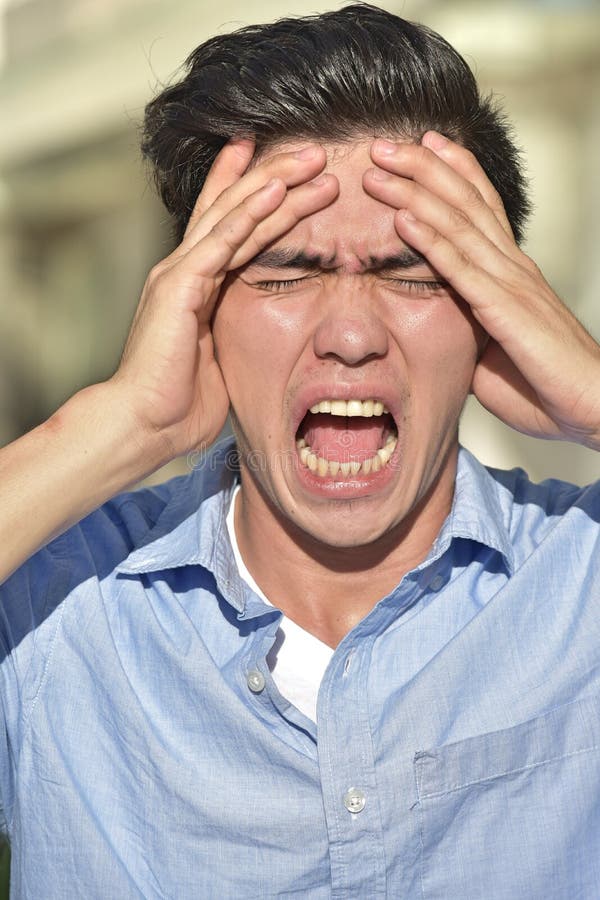 A Stressed Filipino Teen Boy Stock Image - Image of young, diversity ...