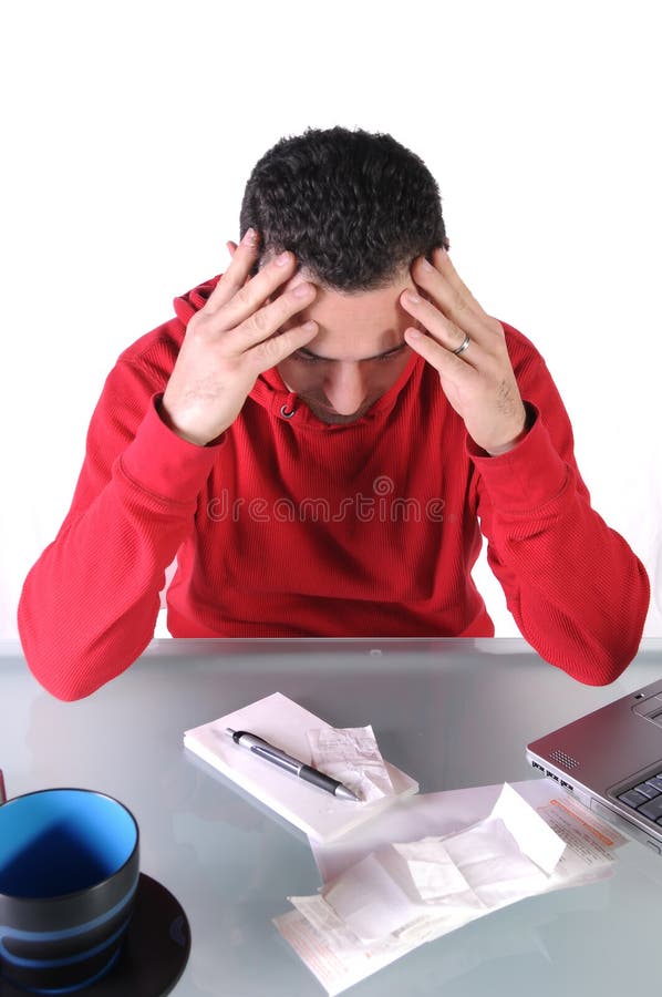Stressed II stock image. Image of fatigue, isolated, depressed - 12146069