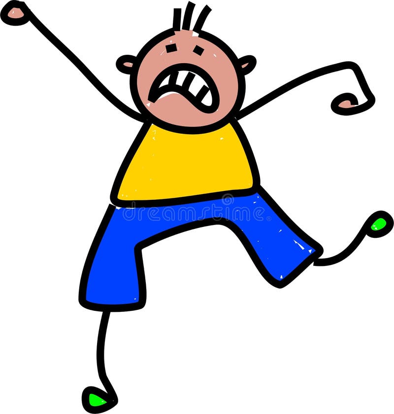 Stressed kid stock vector. Illustration of frustrated - 3498536