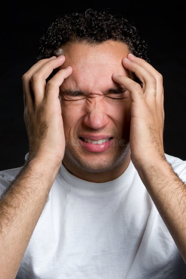 Stressed Man stock image. Image of male, lonely, head - 13346599
