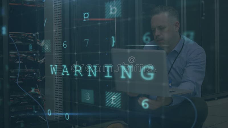 Stressed Server Hub Admin Worried by Malfunctioning Data Analytics AI ...